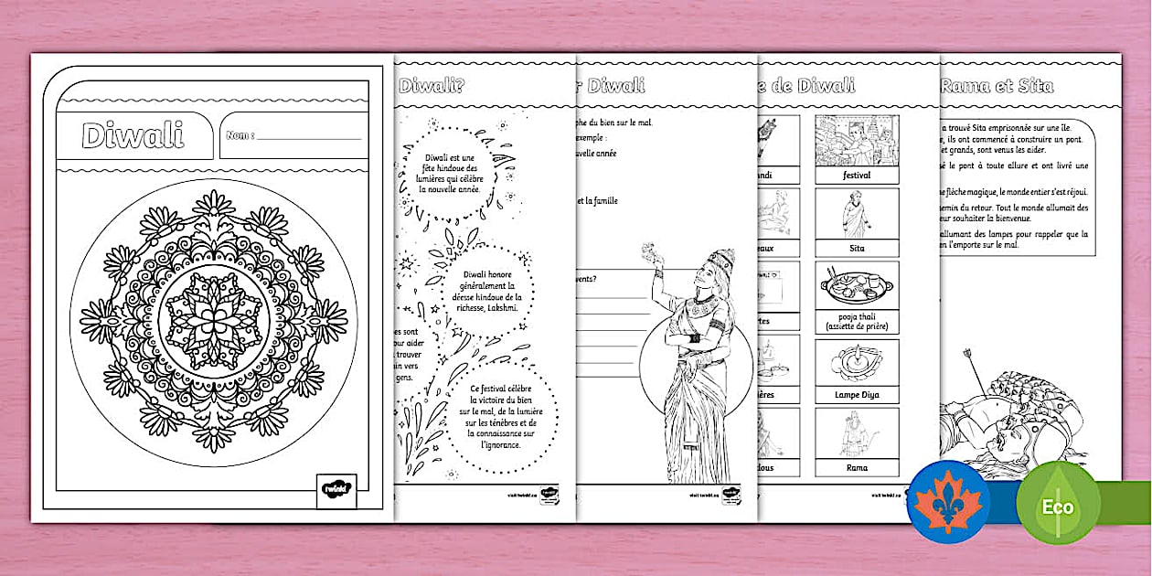 Diwali Activity Booklet French (teacher made) - Twinkl
