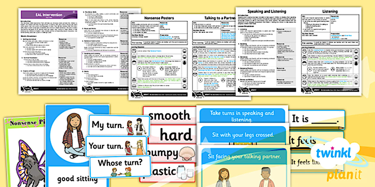 Listening and Speaking - ESL Lesson Plan Pack (Teacher-Made)