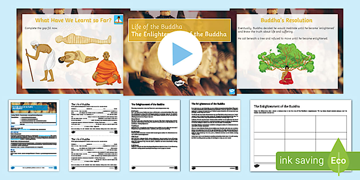 The Enlightenment of the Buddha Lesson Pack (teacher made)