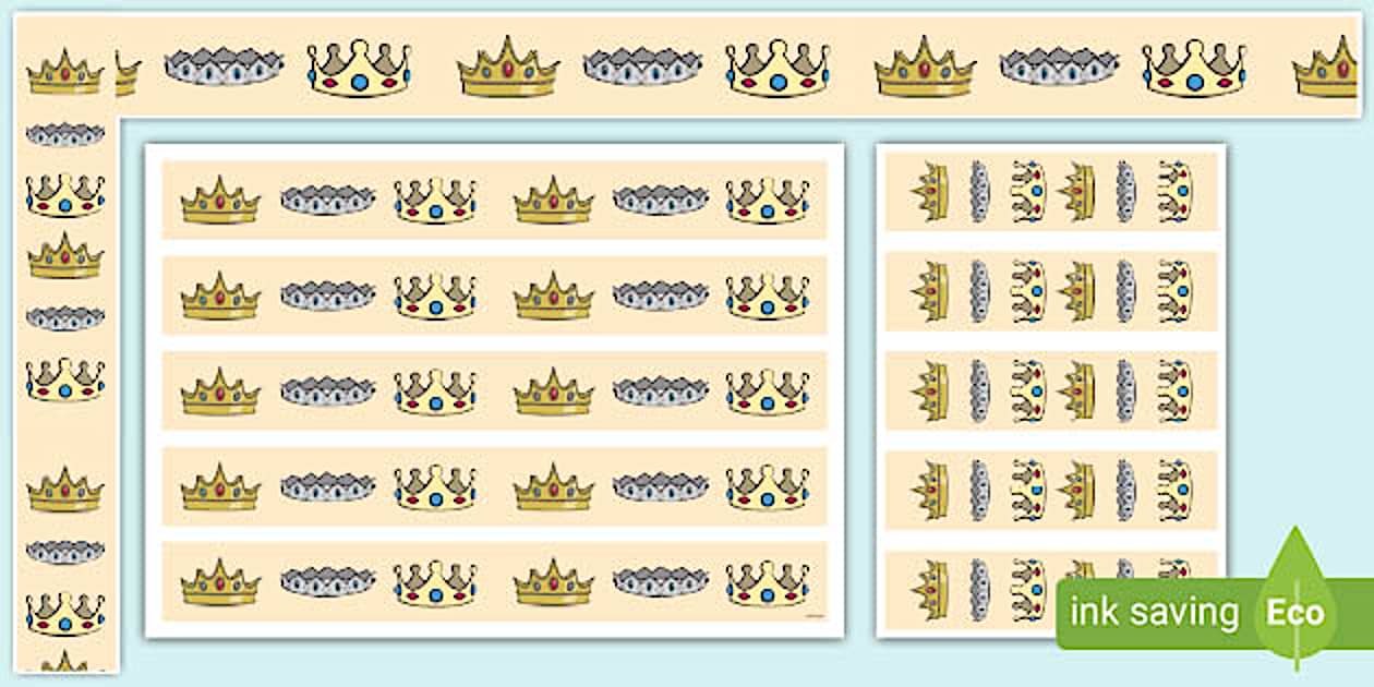Crowns Display Borders (Teacher-Made) - Twinkl
