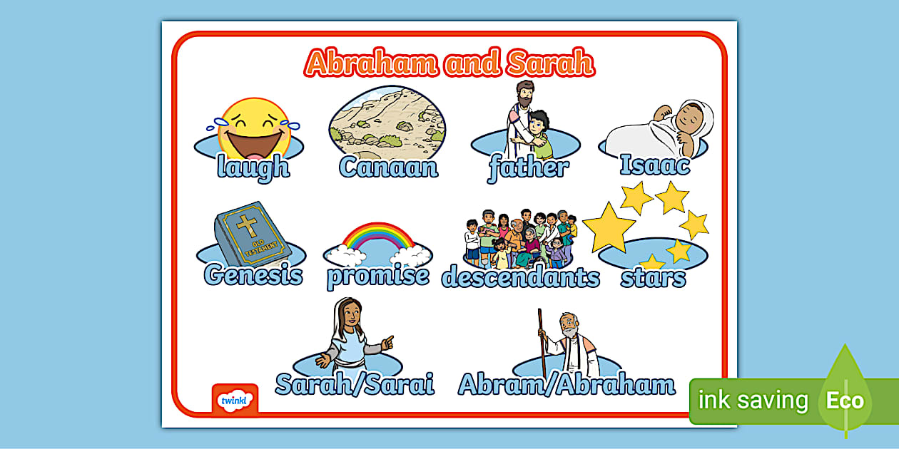 KS1 Abraham and Sarah Word Mat