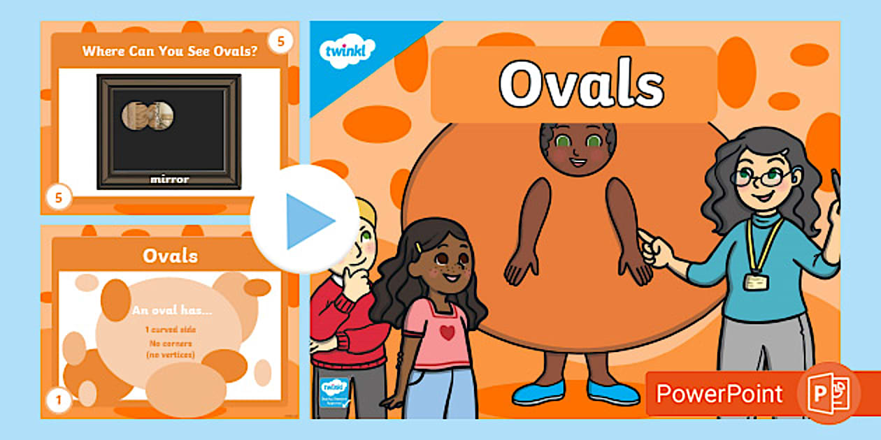 Oval Shape PowerPoint - 2D Shapes - Twinkl South Africa
