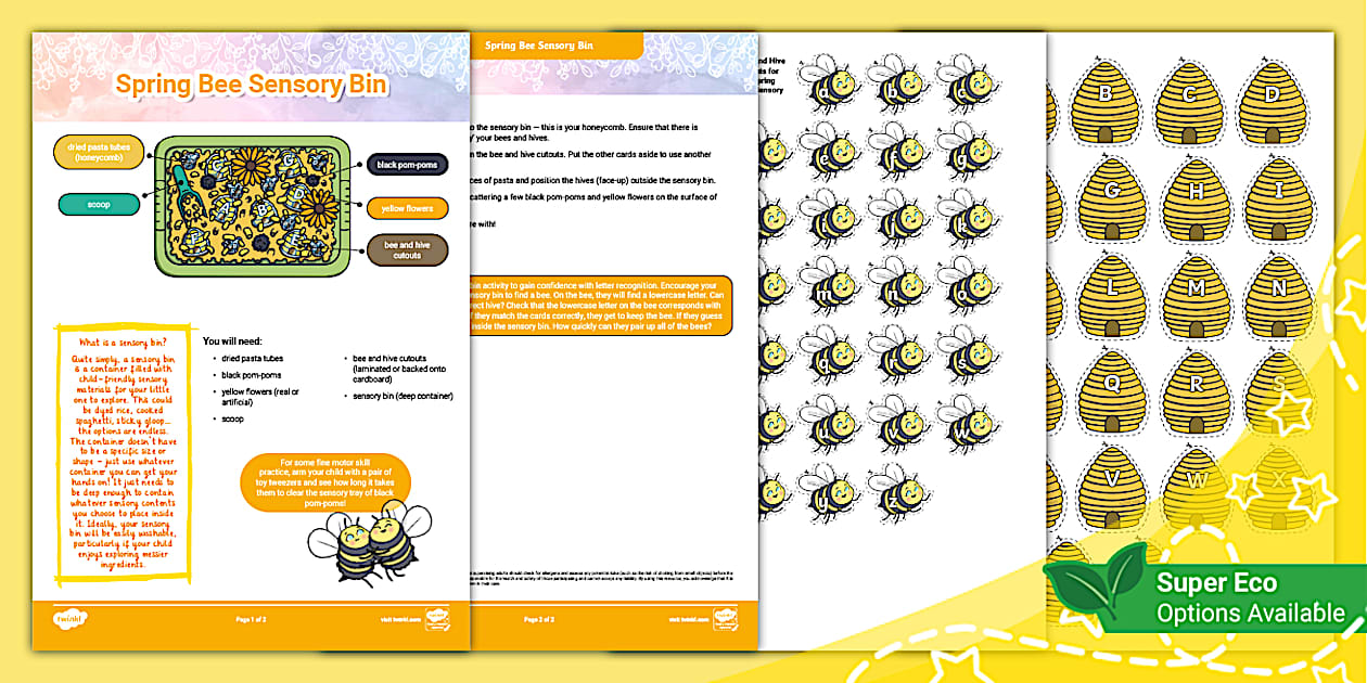 Bee-Themed Sensory Bin | Parents EYFS Resource - Twinkl