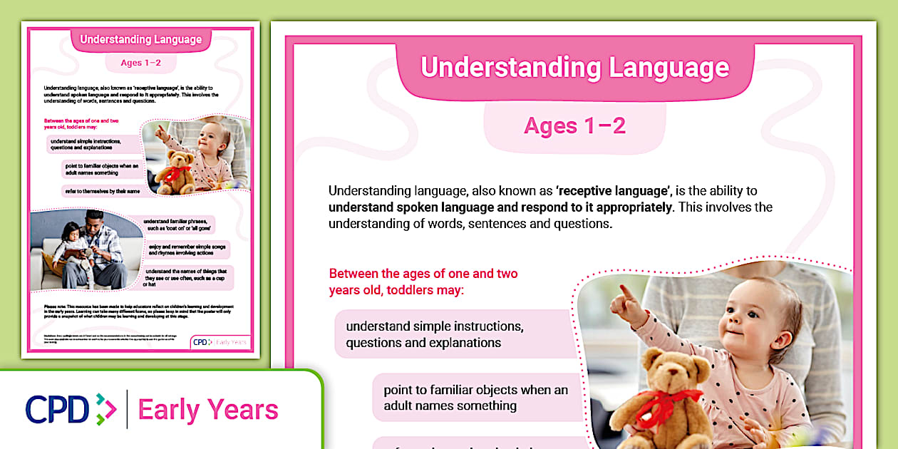 Understanding Language (Ages 1–2) (Poster) | CPD - Twinkl