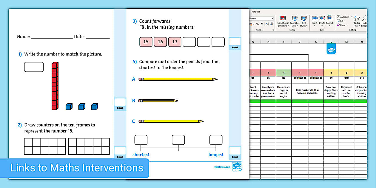 Year 1 Maths: Term 2 Assessment Pack | KS1 Maths - Twinkl