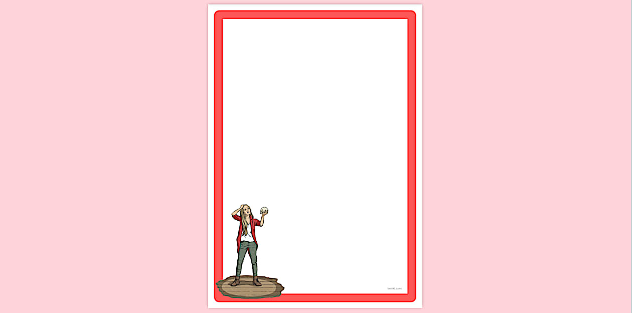 Simple Blank Theatre Page Border | Page Borders | Twinkl