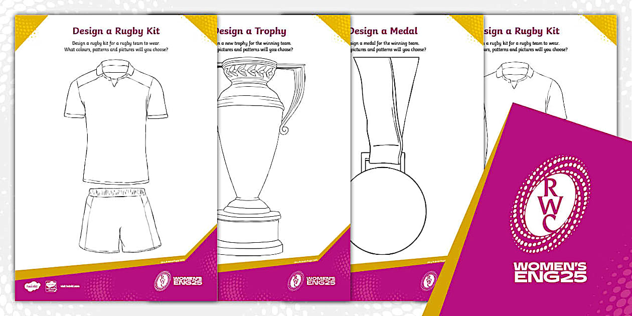 Women's Rugby World Cup 2025: Design Pack (Lehrer gemacht)