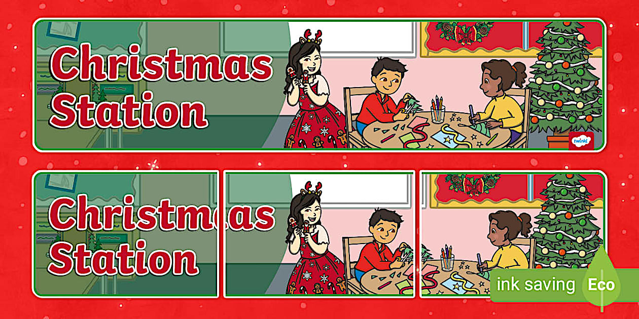 Christmas Station Display Banner