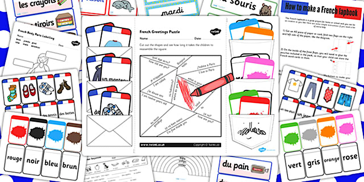 French Lapbook - Home Education Resources (teacher made)