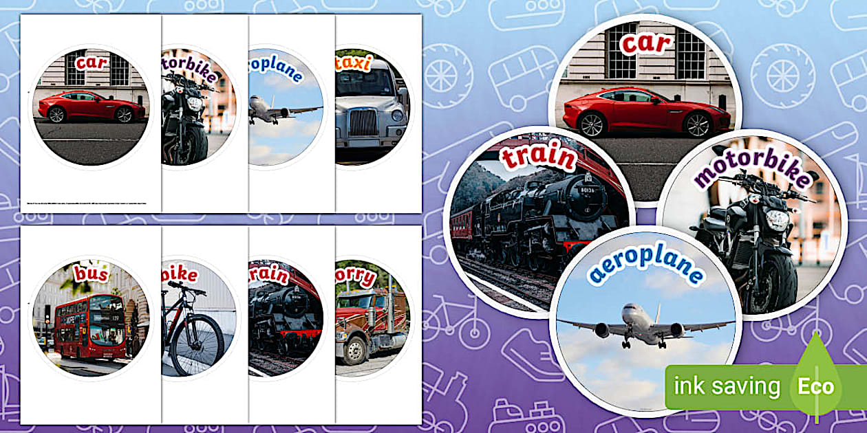 Vehicle Display Circle Photo Cut-Outs (teacher made)