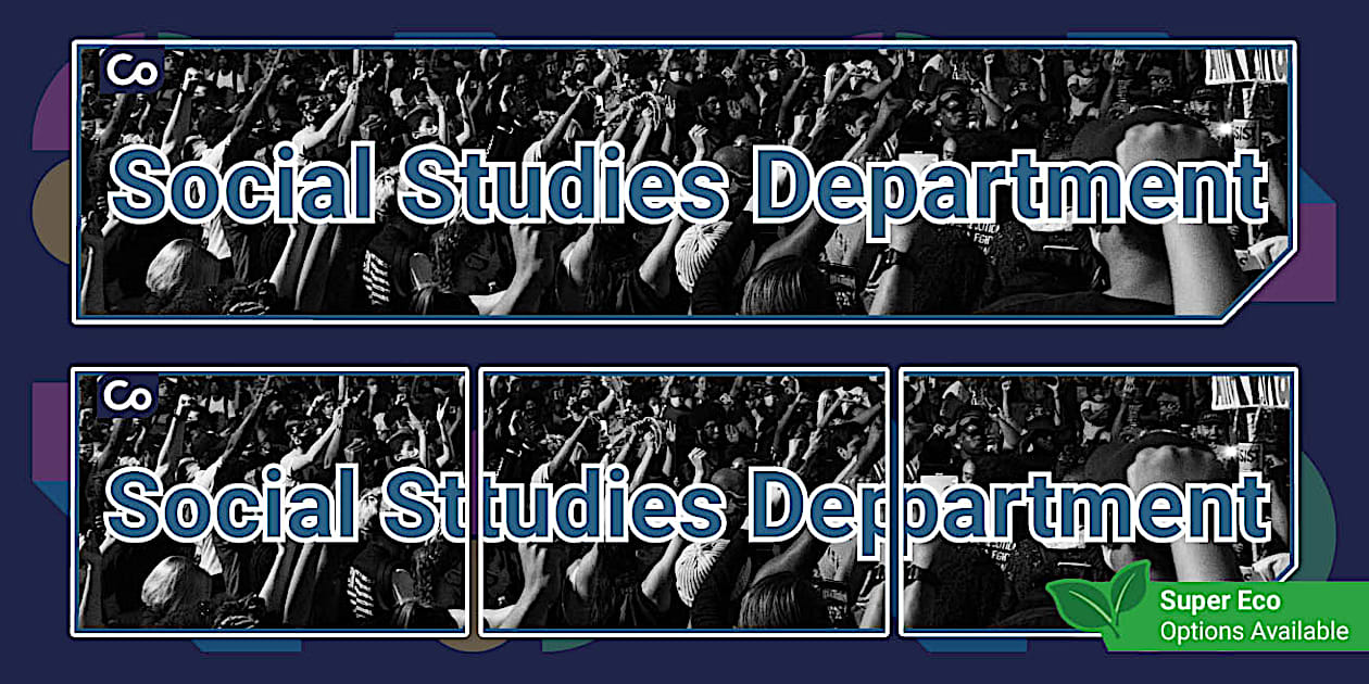 Social Studies Department Third Level Display Banner