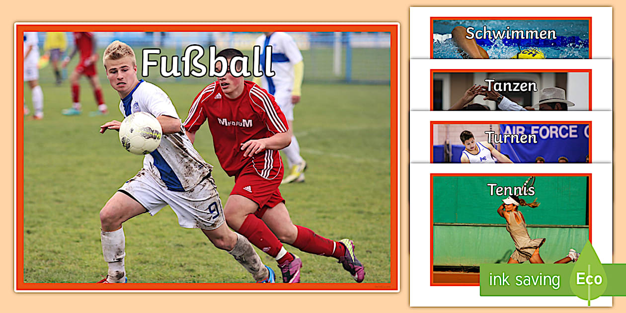 Sports in German Display Posters (teacher made) - Twinkl