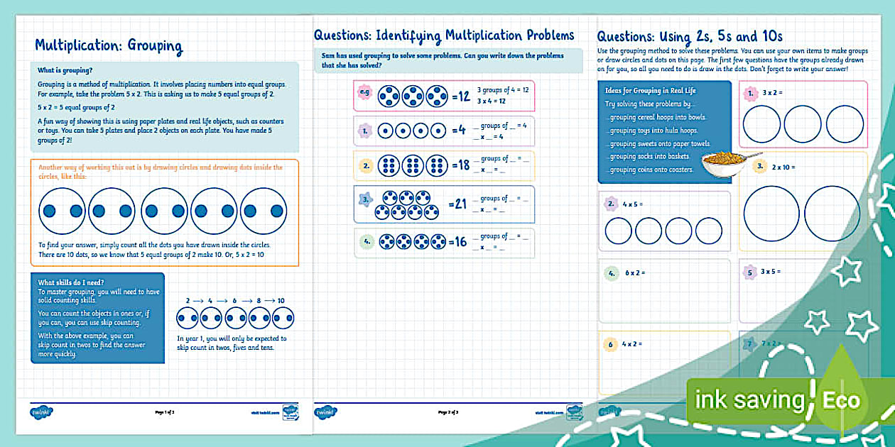 Multiplication: Grouping (Ages 5 - 6) (teacher made)