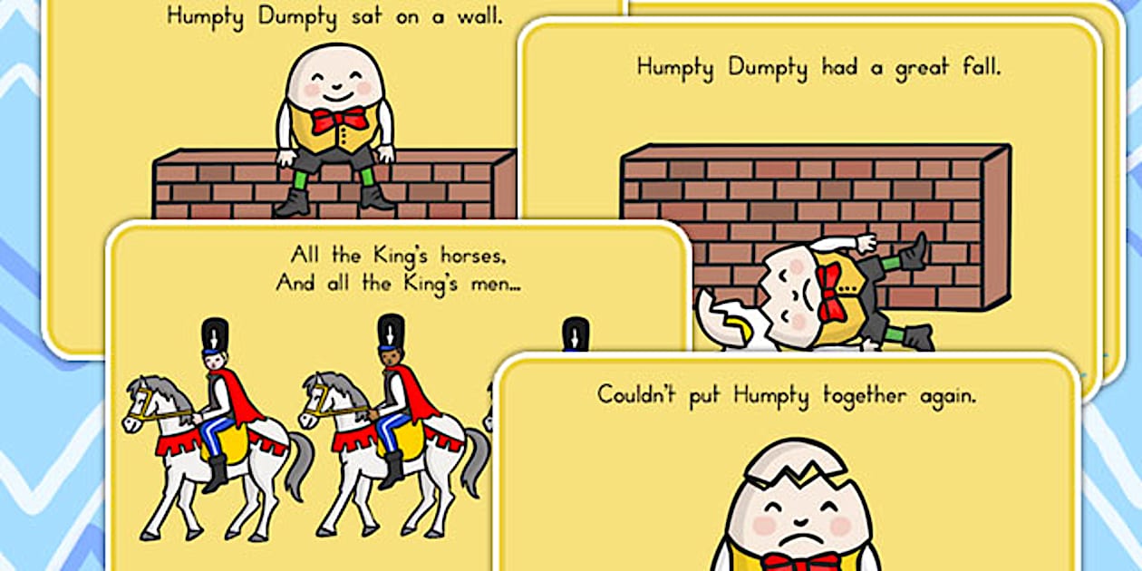 Humpty Dumpty Story Sequencing A4 (teacher made) - Twinkl