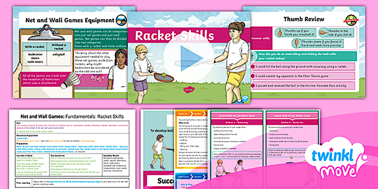 Y3 Net and Wall Games: Fundamentals Lesson 3 - Racket Skills