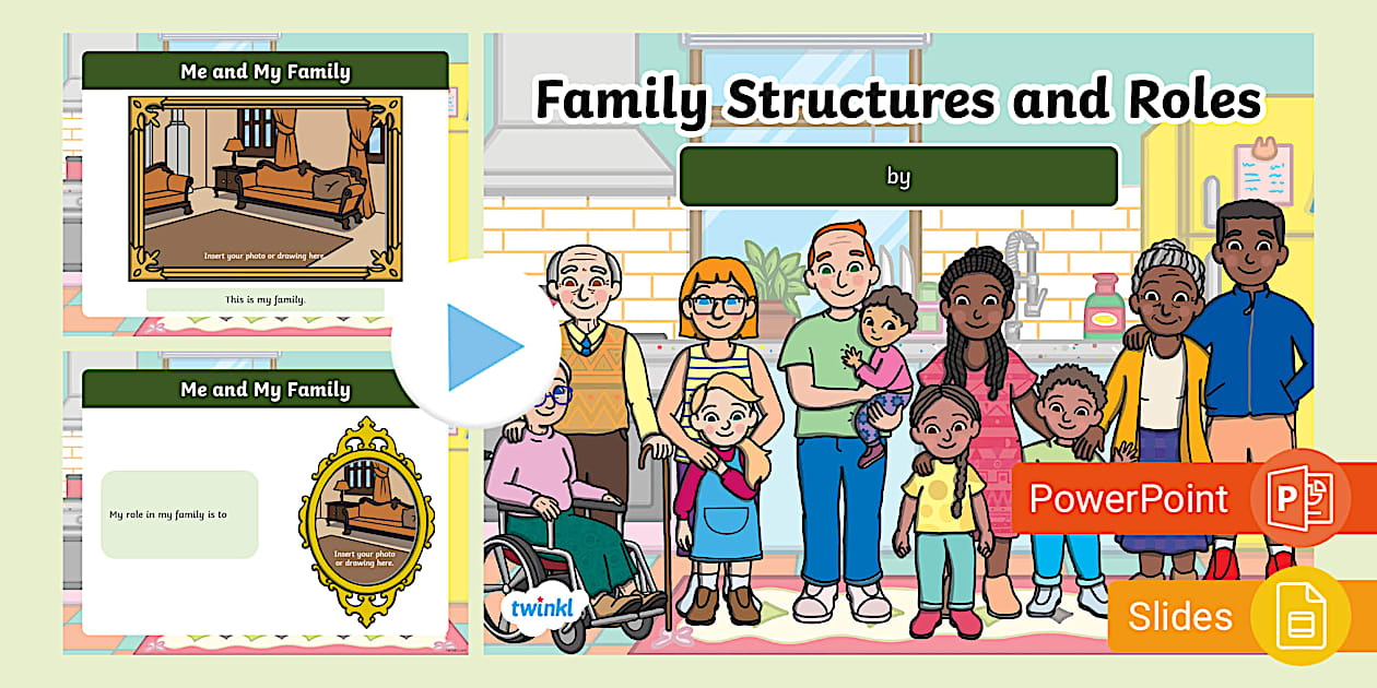 Family Structures and Roles Assessment Presentation - Twinkl