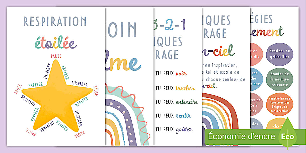 Pack d'affiches pour coin calme (teacher made) - Twinkl
