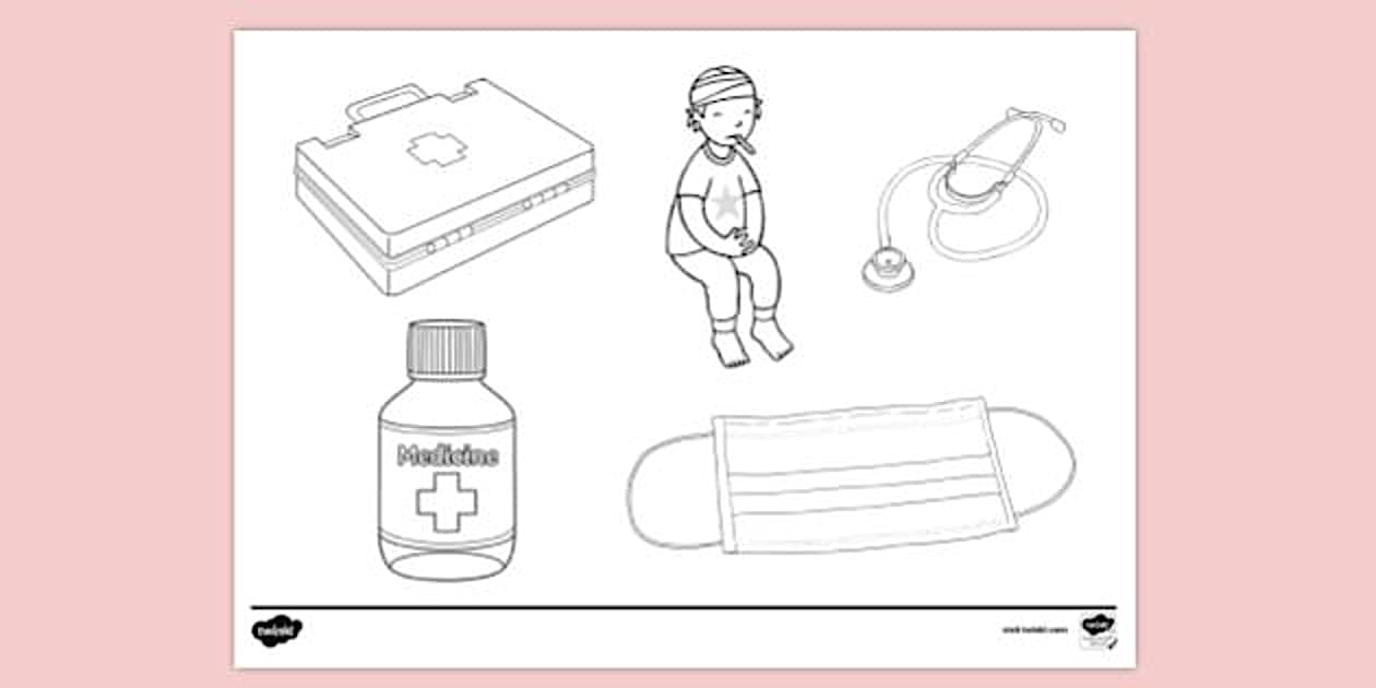 Medical Colouring Sheet (teacher made) - Twinkl