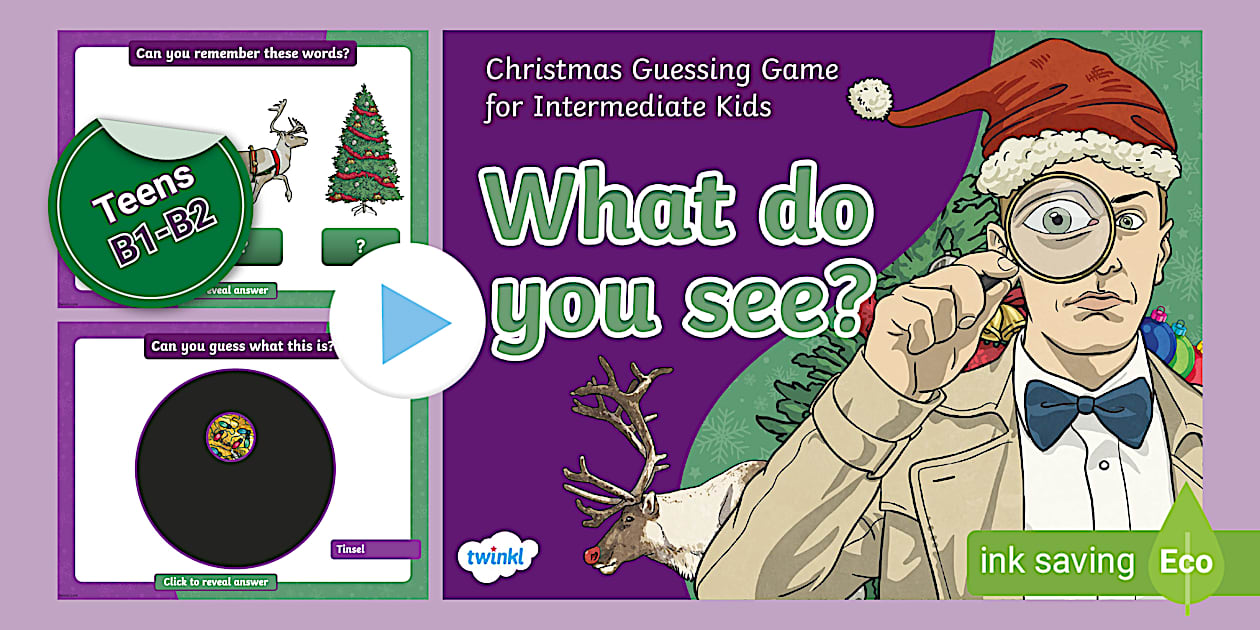 Christmas Guessing Game [Teens, B1-B2] (teacher made)