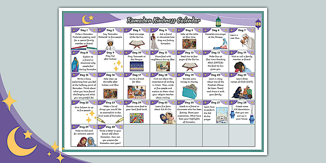 Ramadan Calendar (teacher made) - Twinkl
