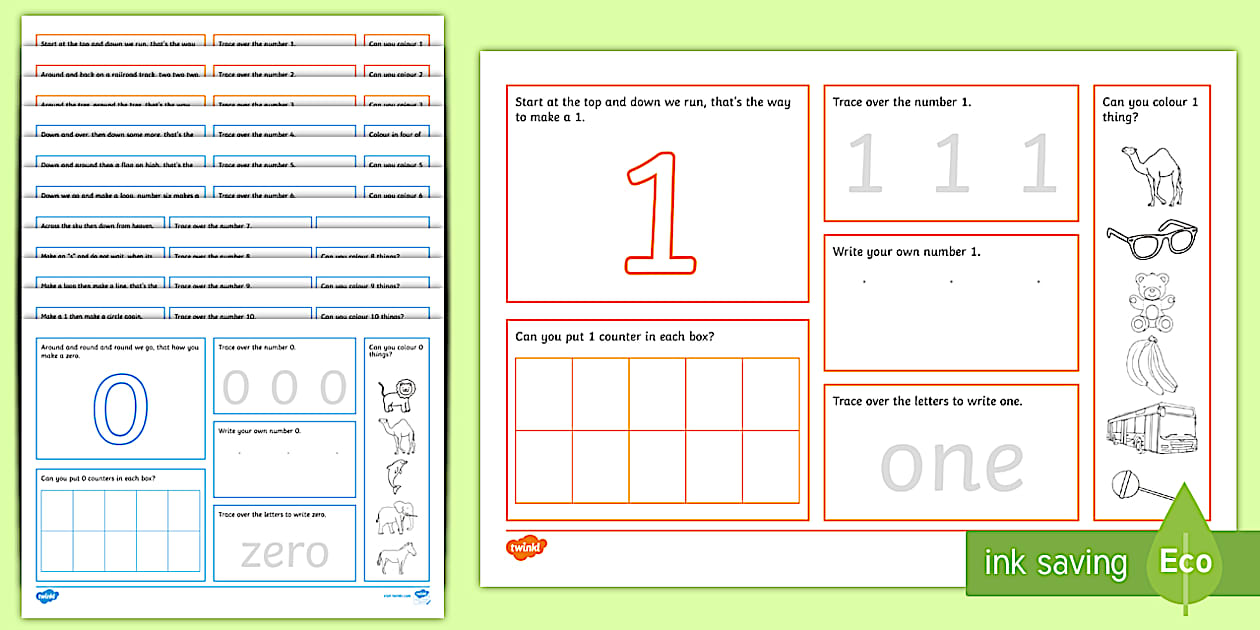 Editable Number Mat Activity Pack (Numbers 0-10) - Twinkl