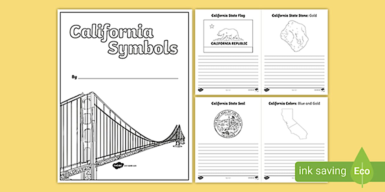 California Symbols Activity Booklet (teacher made) - Twinkl