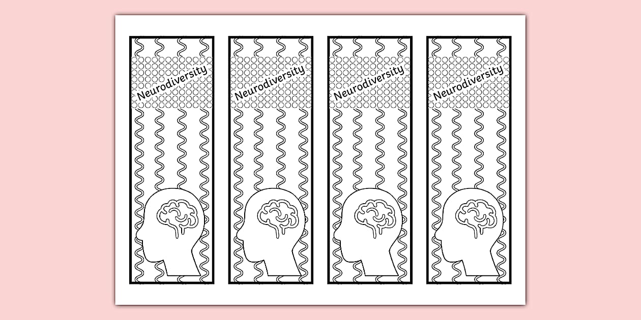 Neurodiversity Colouring Bookmarks (teacher made) - Twinkl