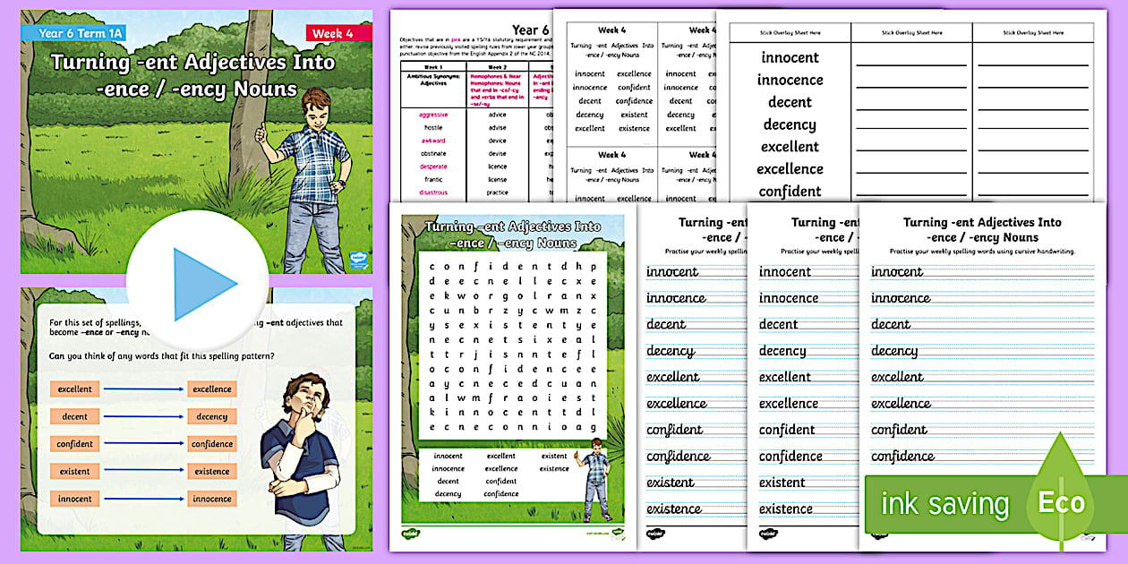 Year 6 Term 1A Week 4 Spelling Pack (teacher made) - Twinkl