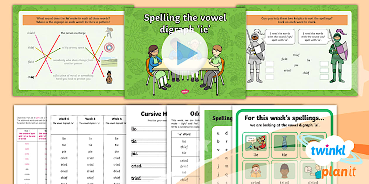 PlanIt Y1: IE Spelling Pack - Spelling Packs (teacher made)