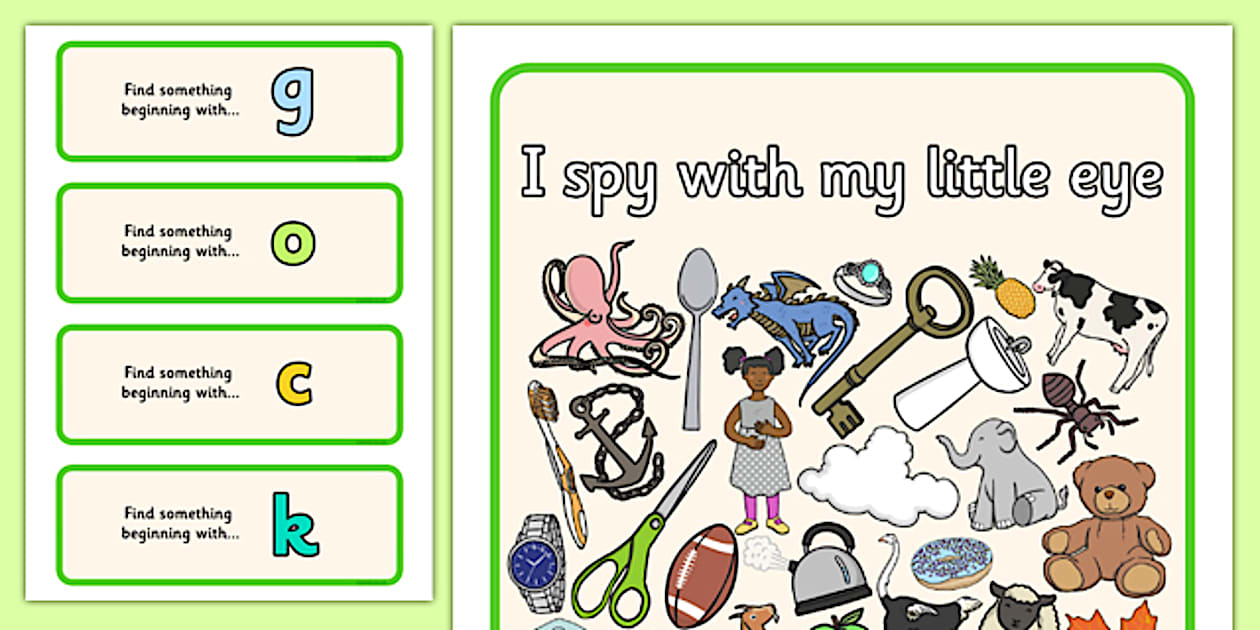 Phonics I Spy - Set 3 - ESL Phonics Game (teacher made)