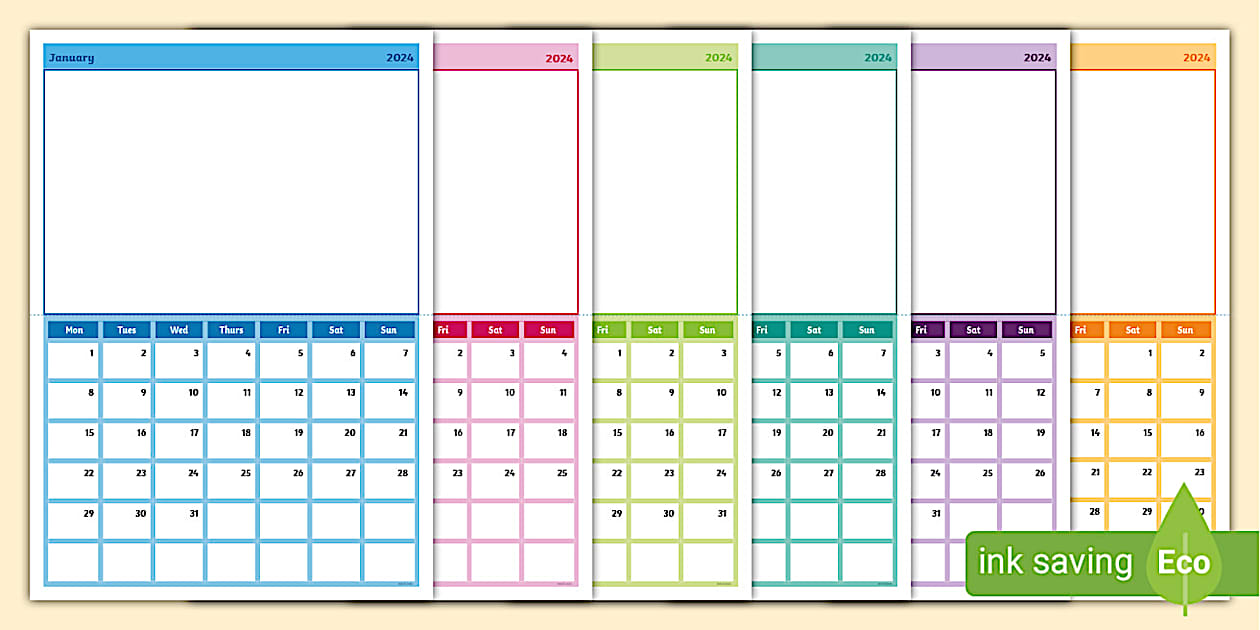👉 2024 Class Photo Calendar Display Calendar - Twinkl