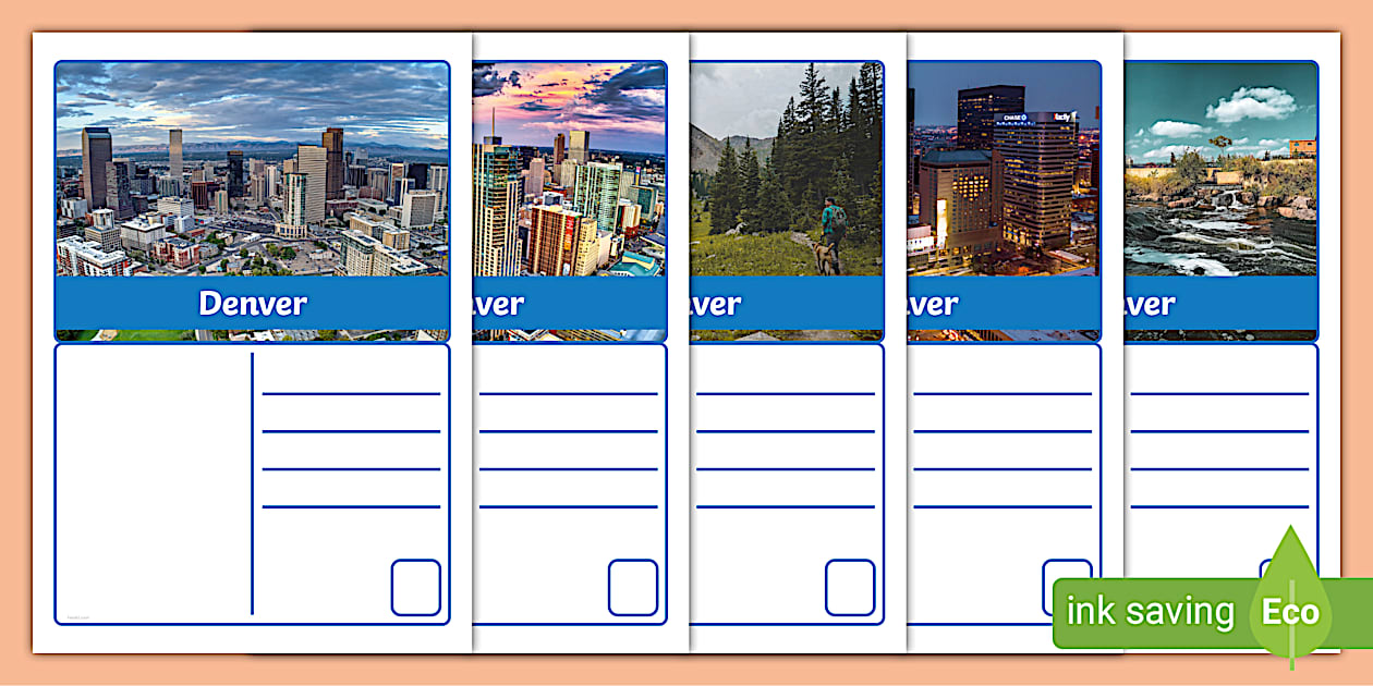 Denver Postcards | Twinkl | Geography | Postcards | KS1