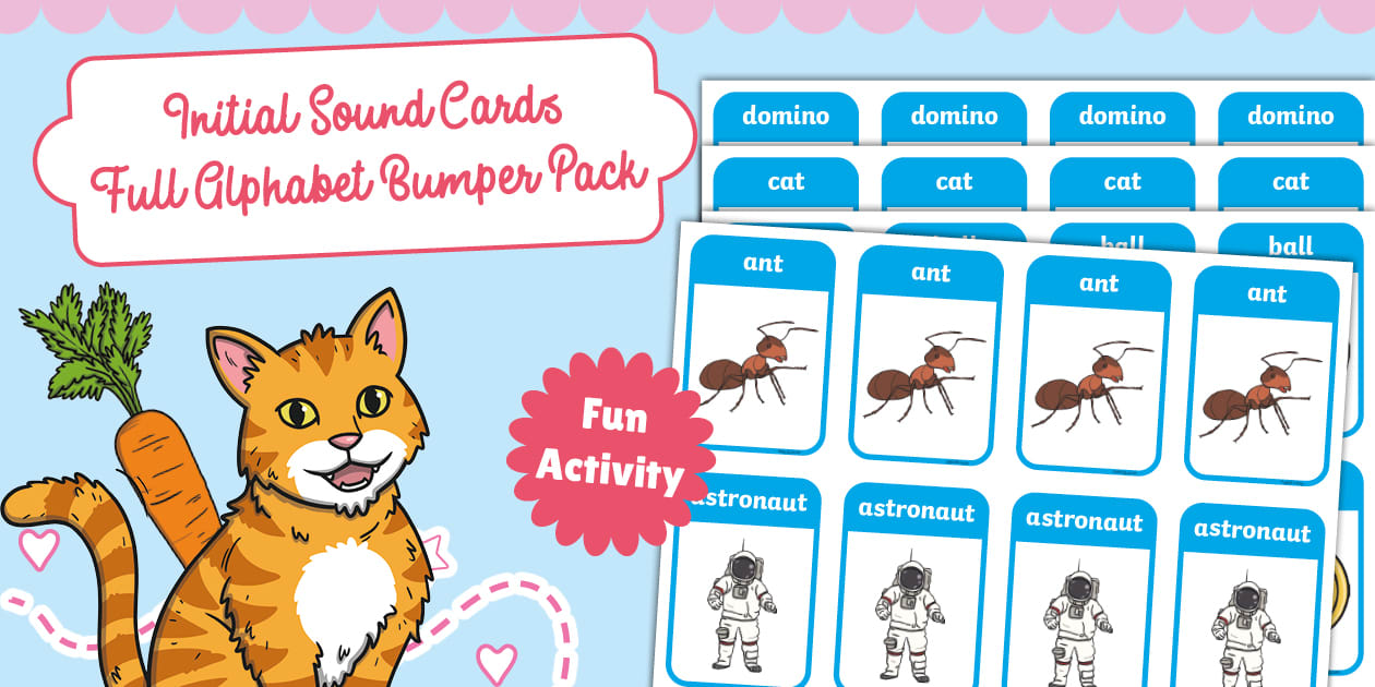 Initial Sound Cards Full Alphabet Bumper Pack