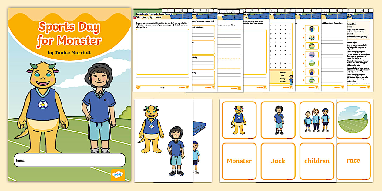 Sports Day for Monster (Yellow 3) Follow Up Activity