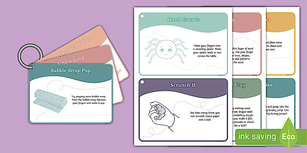 Editable EYFS Calming Activity Ideas Cards - Twinkl