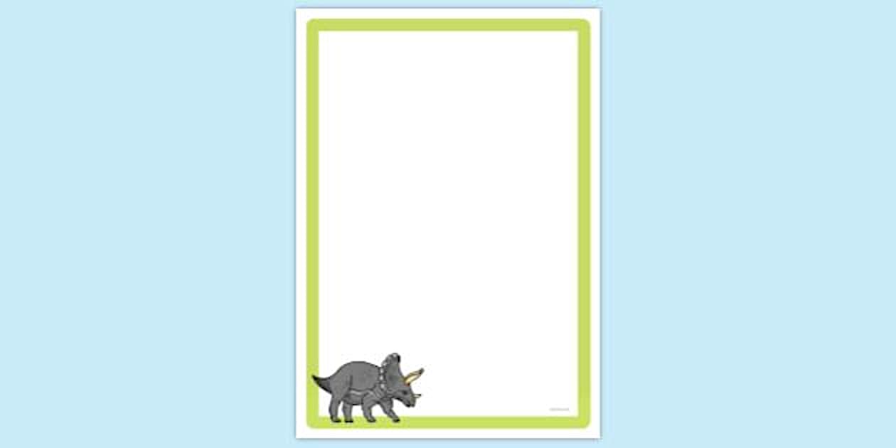 Dinosaur Page Border | Page Borders | Twinkl (Teacher-Made)
