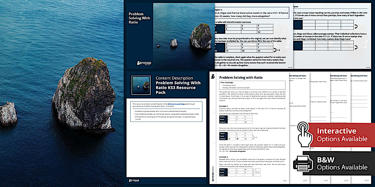 👉 Ratio Worded Problems Resource Pack - Twinkl