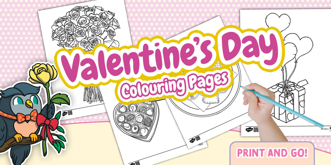 Valentine's Day Colouring Pages