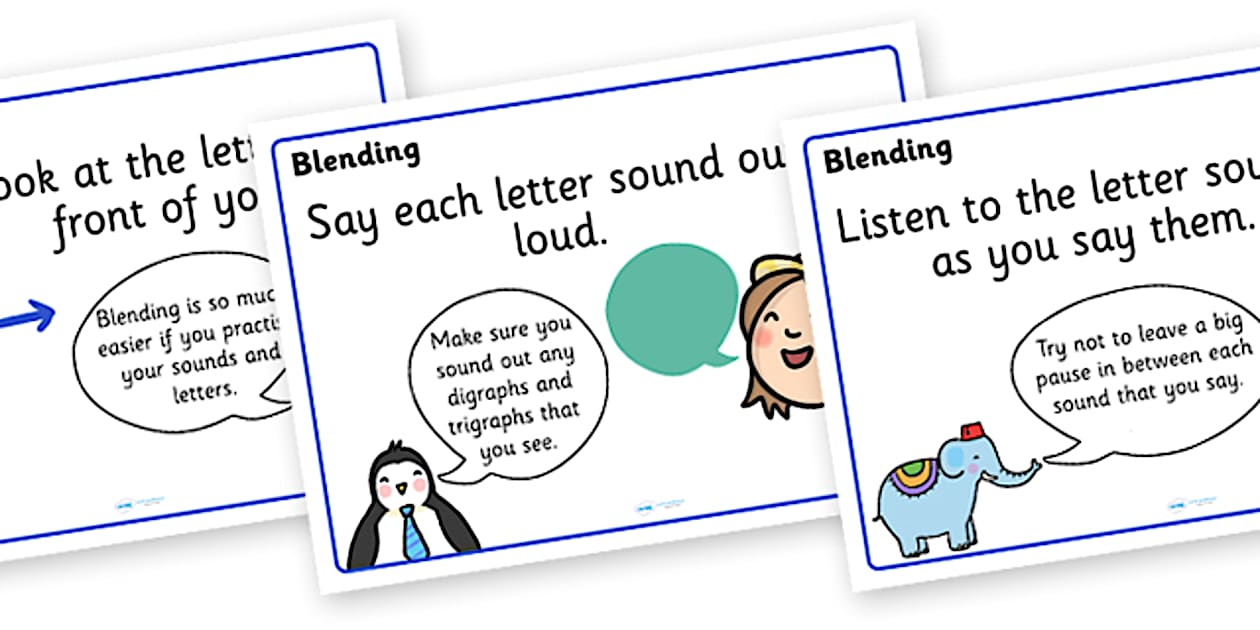 Blending Posters (teacher made) - Twinkl