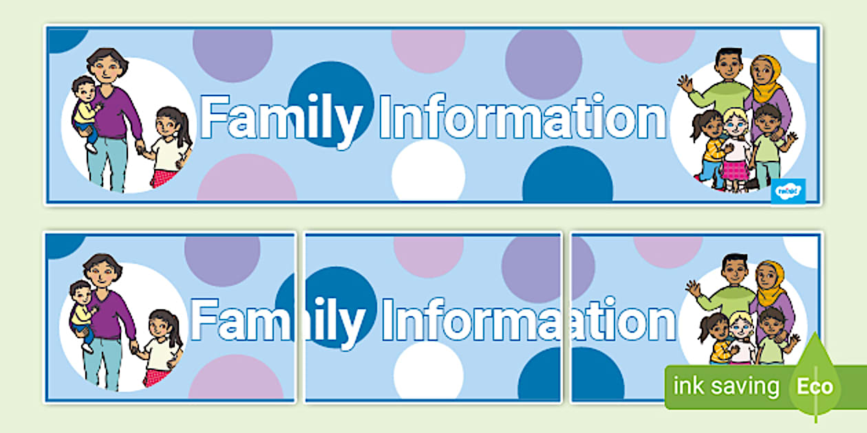 Family Information Banner