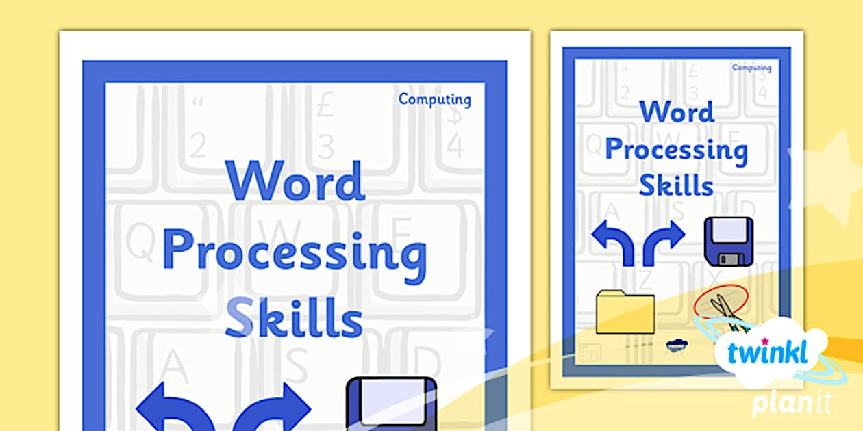 Editable Computing: Word Processing Skills Year 3 Unit Book Cover