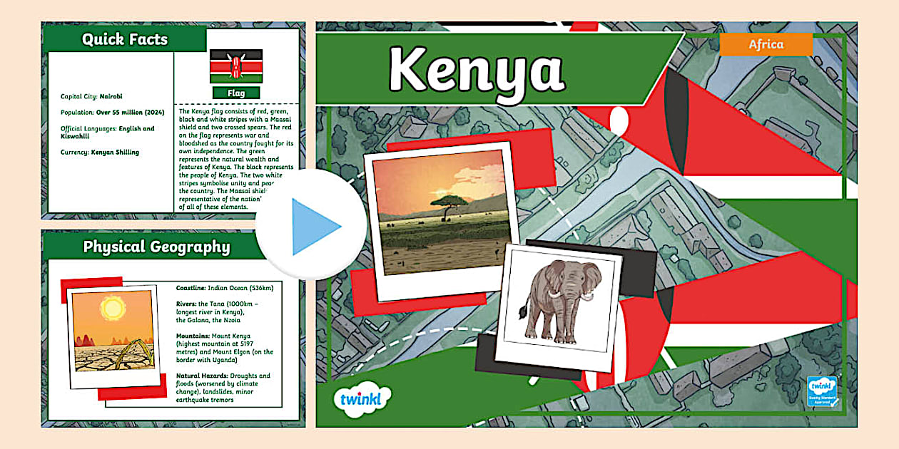 KS2 Kenya PowerPoint - Geography (teacher made) - Twinkl