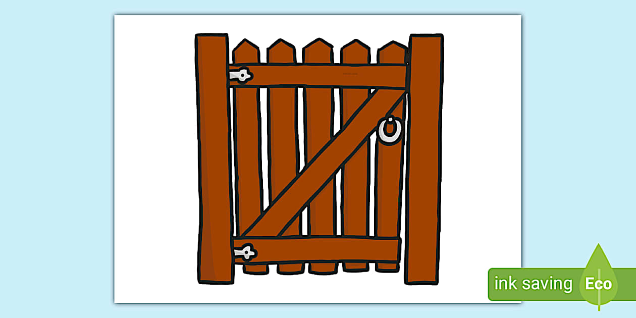 Garden Gate Display Cut-Out (teacher made) - Twinkl