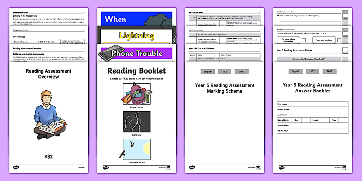 Reading Comprehension Year 5 PDF Assessment Pack | KS2