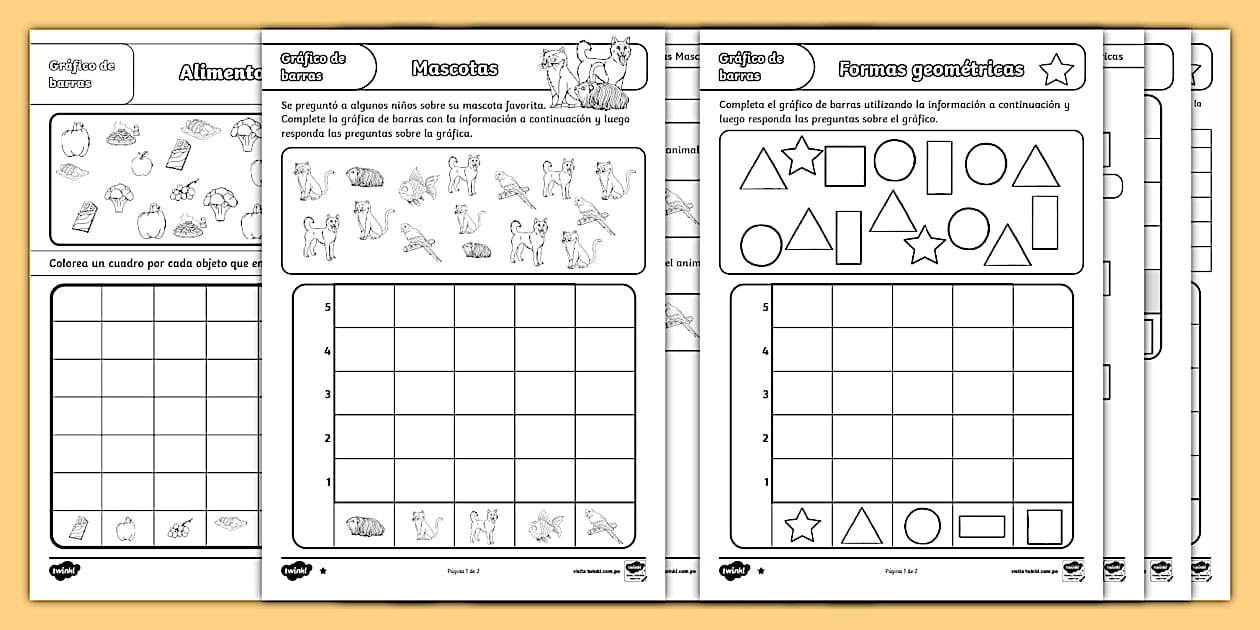 Pack de fichas de actividad: Conteo y gráficos | Twinkl