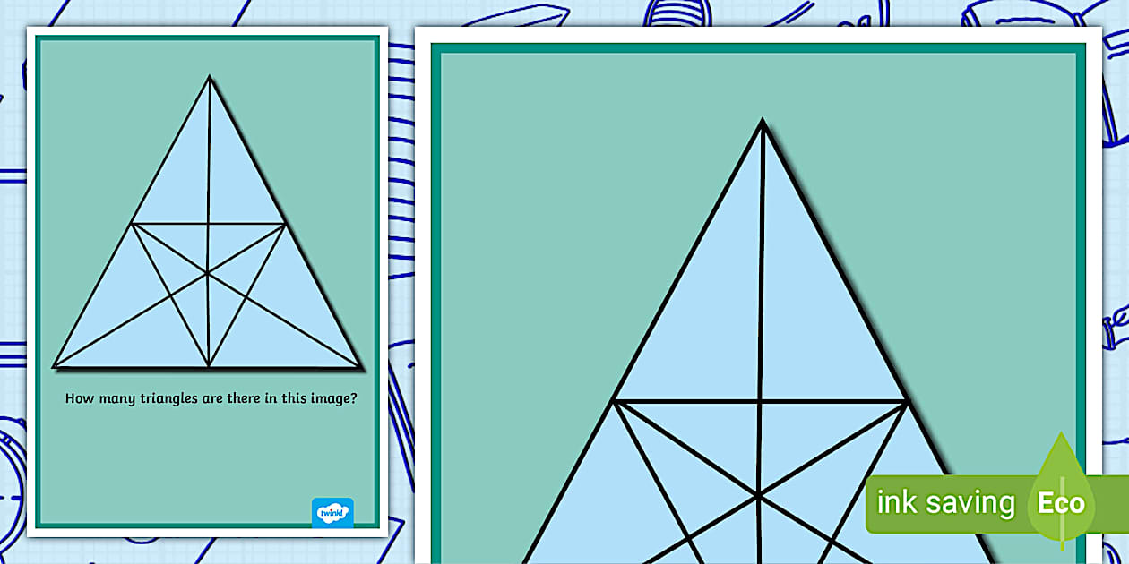 👉 How Many Triangles? Display Poster (teacher made)