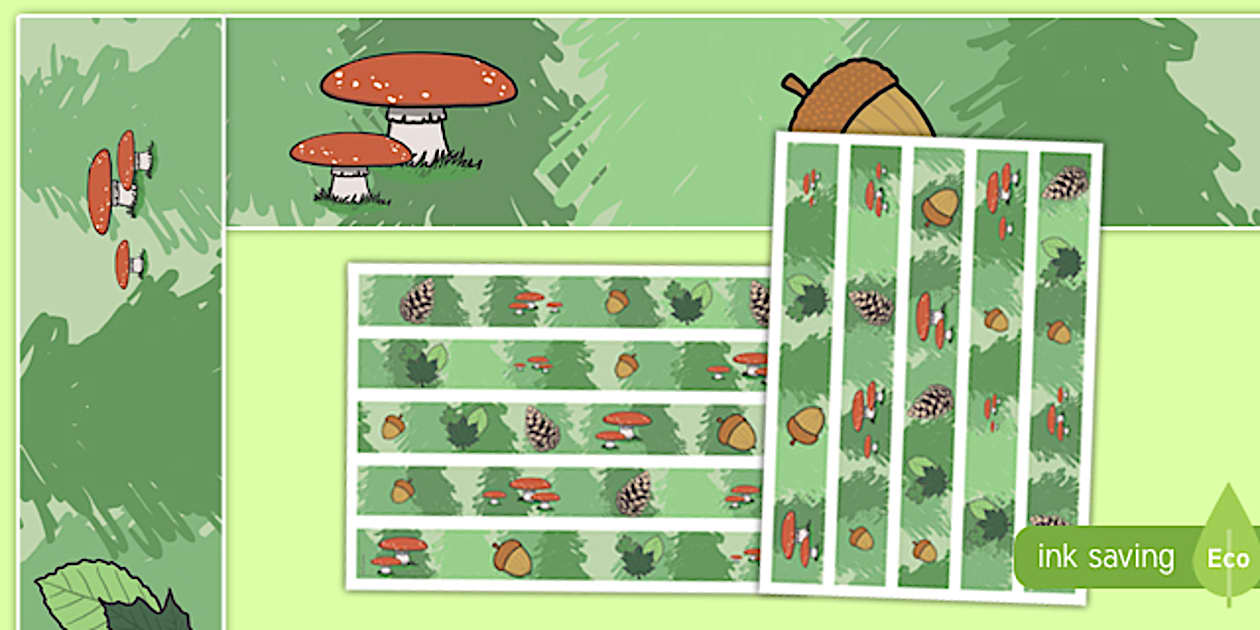 Woodland Bulletin Board Borders (teacher made) - Twinkl