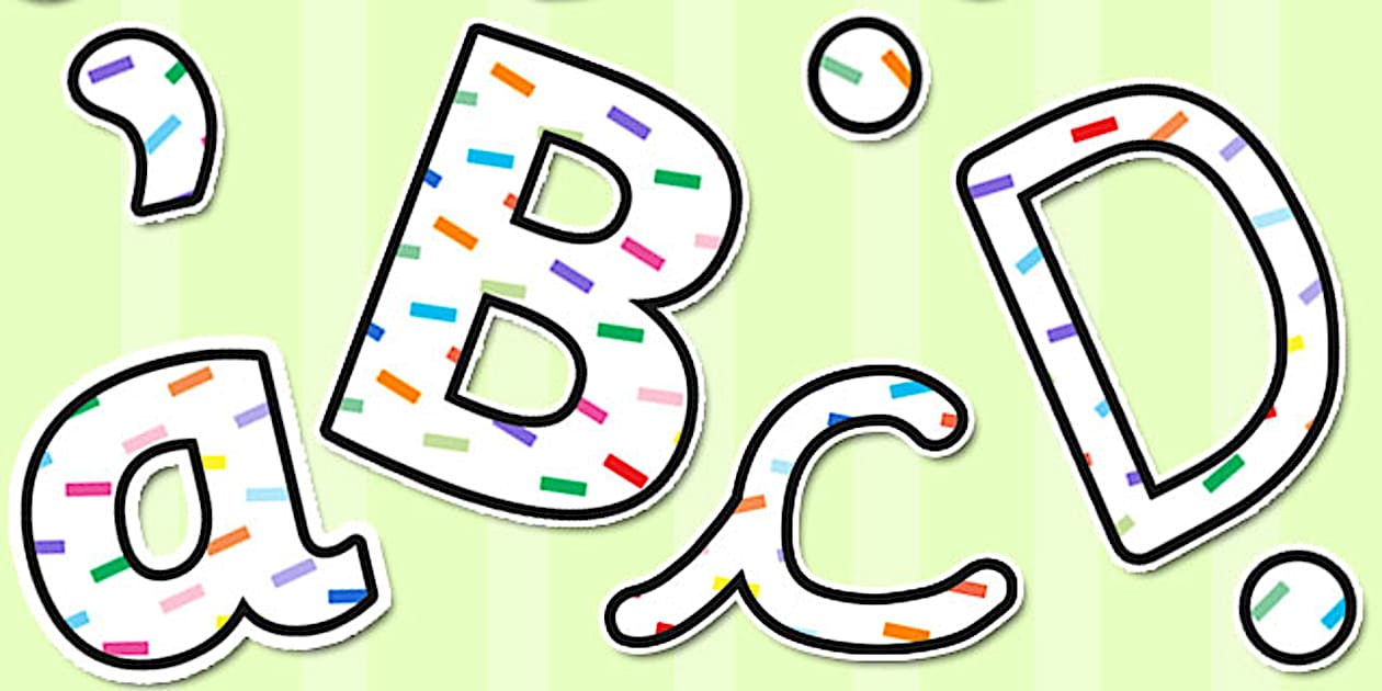 Subtraction Themed Size Editable Display Lettering - display