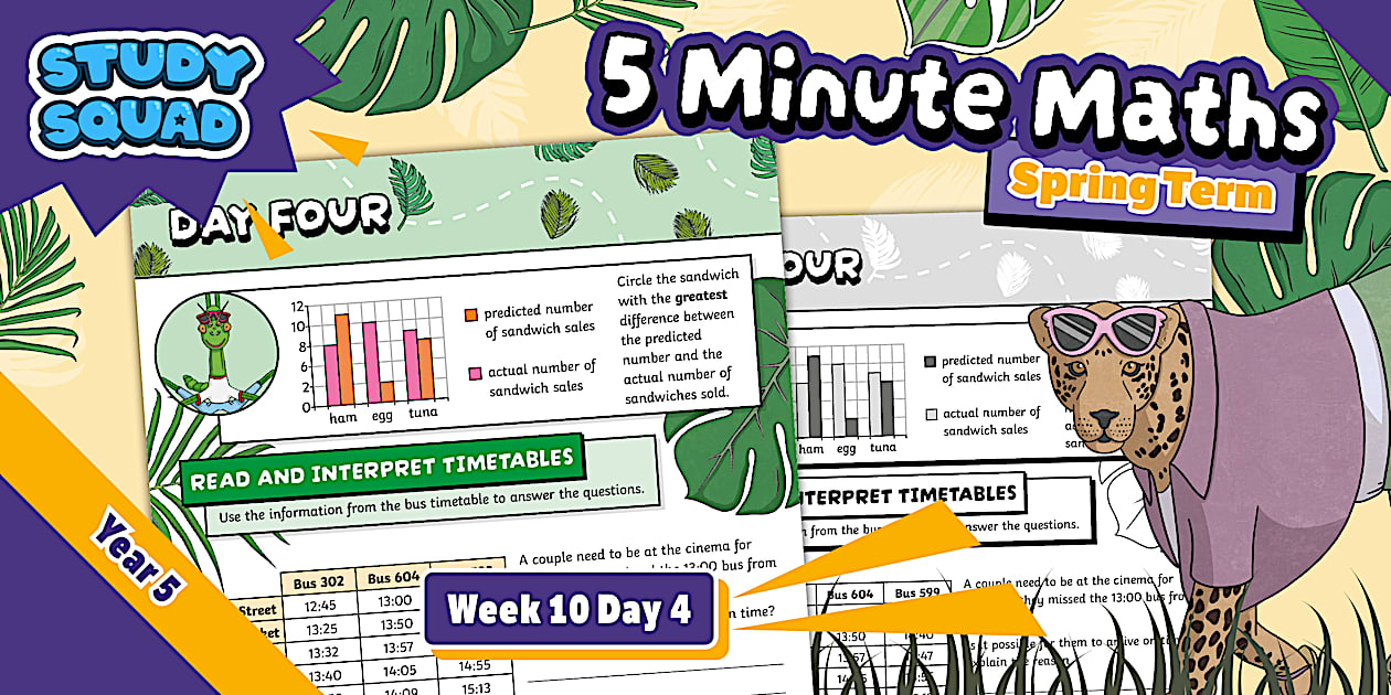 👉 Study Squad 5 Minute Maths - Year 5 Spring - Week 10 Day 4