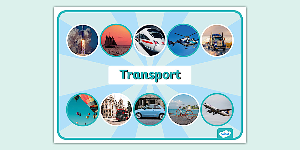 Transport Photo Display Poster (teacher made) - Twinkl